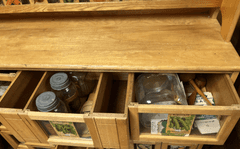 Keystone quality Fresh Bulk seed display cabinet with canisters, 1 ...