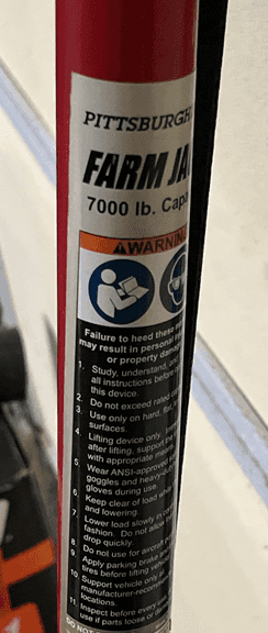 Handy Man hi-lift jack - Metzger Property Services, LLC