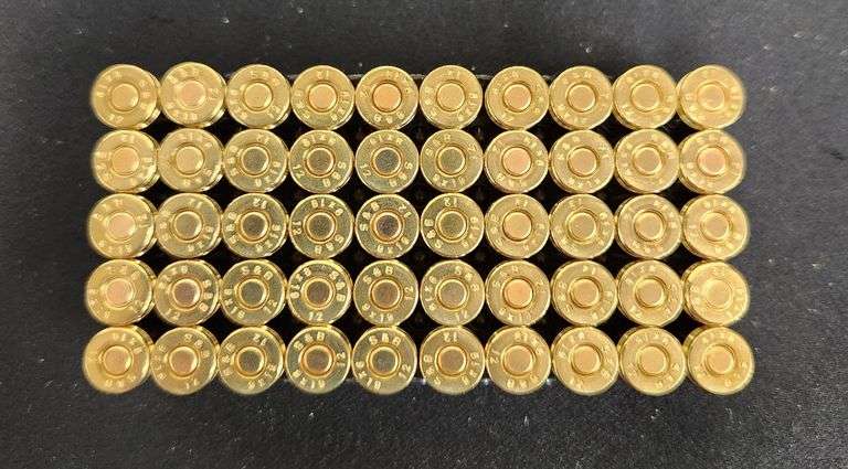 Weller & Bellot 9mm luger 115 grain 4.4mm Boxer ammo - 50 rounds ...