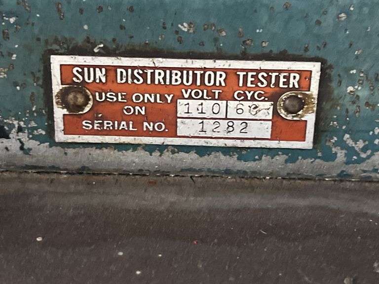 Sun Electric Co. Distributor Tester No. 140 with Rolling Base Cabinet ...