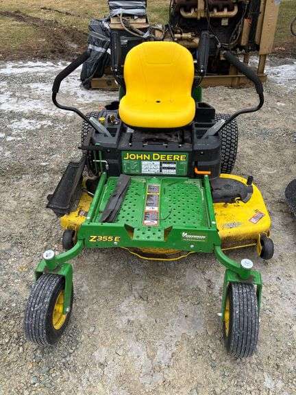 John Deere Z355E Zero Turn Lawn Mower, 142.1 Hrs - Metzger Property ...