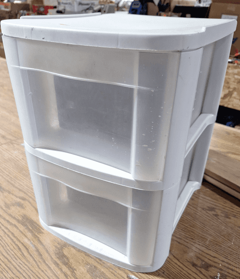 Plastic storage drawers with religious VHS tapes 12x15x16" - Metzger ...