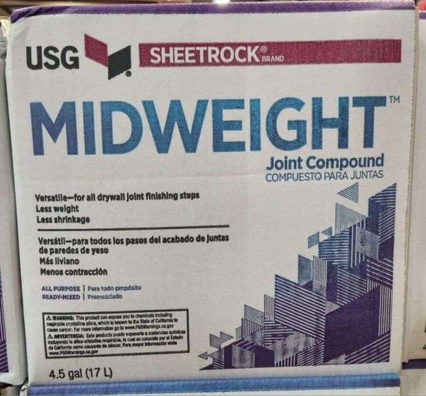 USG sheetrock midweight joint compound 4.5 gal. - Metzger Property ...