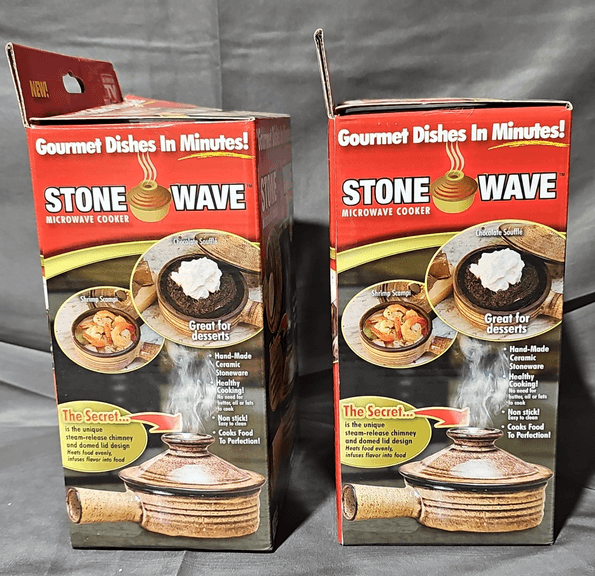 2 Stonewave Microwave Cookers - Metzger Property Services, LLC