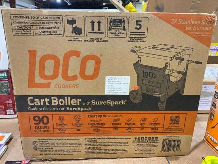 LOCO Cookers 90 Qt. Boiler Cart - Metzger Property Services, LLC