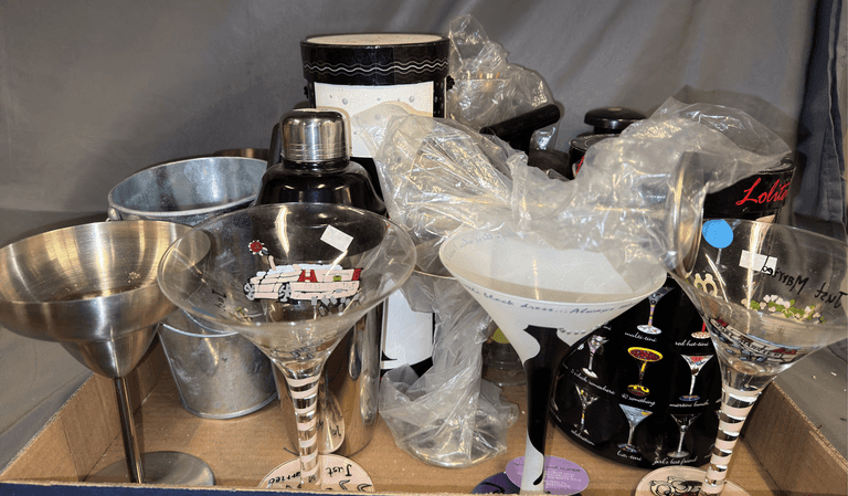 Vegetable Chopper, Level Vodka Infuser, Stemmed Glasses & Cocktail ...