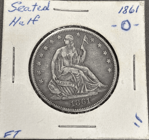 1861-O Seated Liberty Half Dollar - Metzger Property Services, LLC