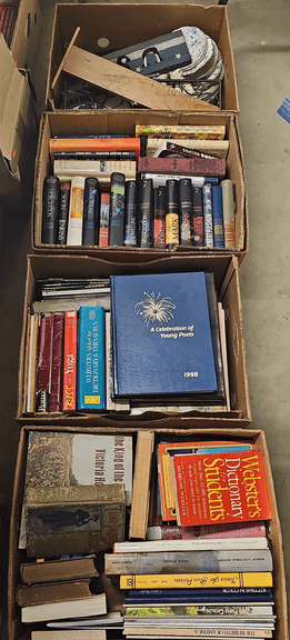 Books and plates assortment - Metzger Property Services, LLC