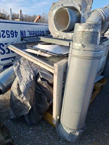 Metal frame with contents, duct work, screens - Metzger Property ...