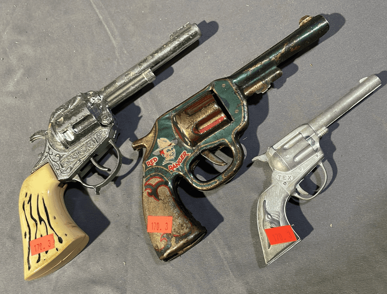 (3) Cap guns including red ranger - Metzger Property Services, LLC