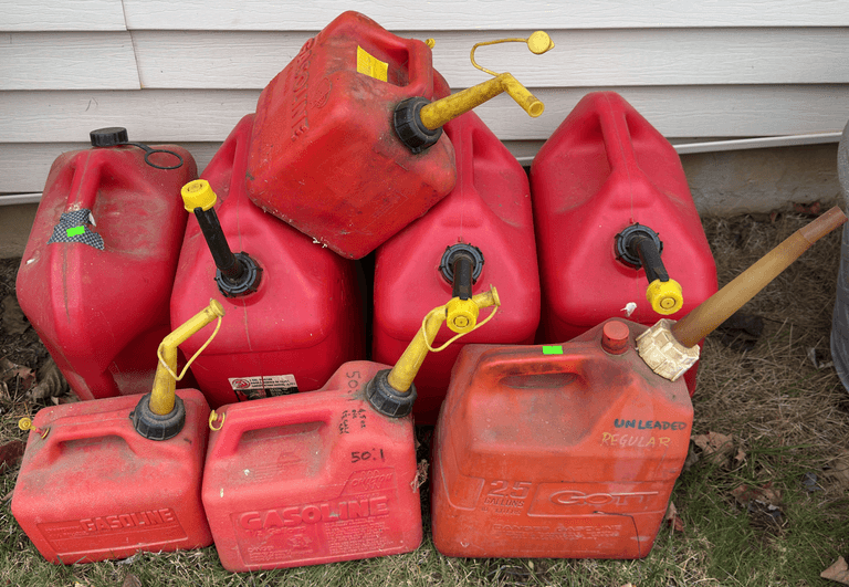 Plastic gas containers - Metzger Property Services, LLC