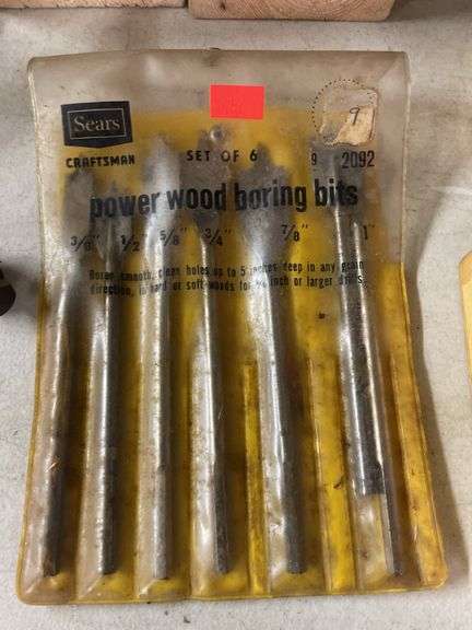 6 Pc Sears Craftsman Power Wood Boring Bits - Metzger Property Services ...