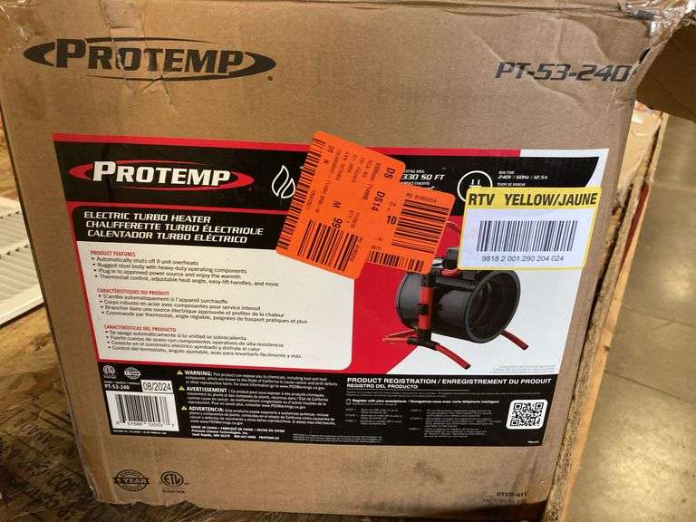 Protemp Electric Turbo Heater - Metzger Property Services, LLC