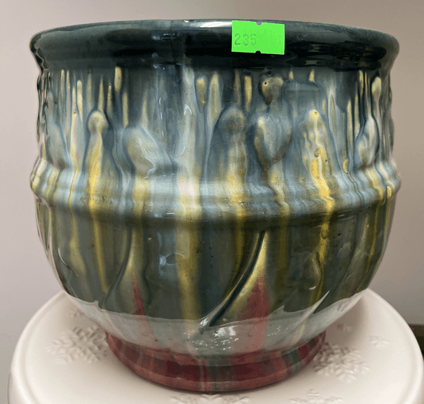 Hallmark pedestal cake stand, ceramic planter - Metzger Property ...