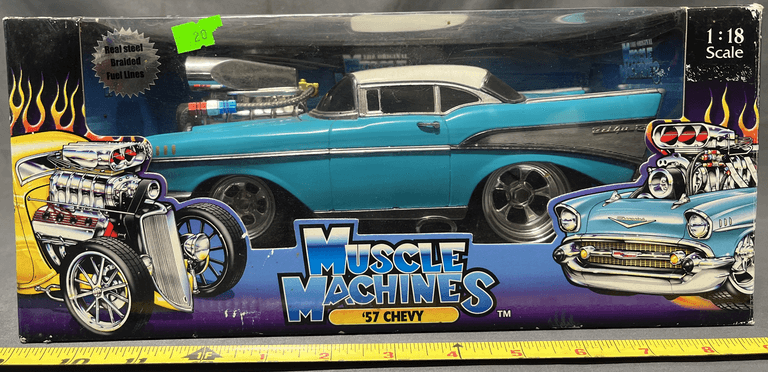 1957 Chevy Muscle Machines diecast replica 1/18 scale - Metzger ...