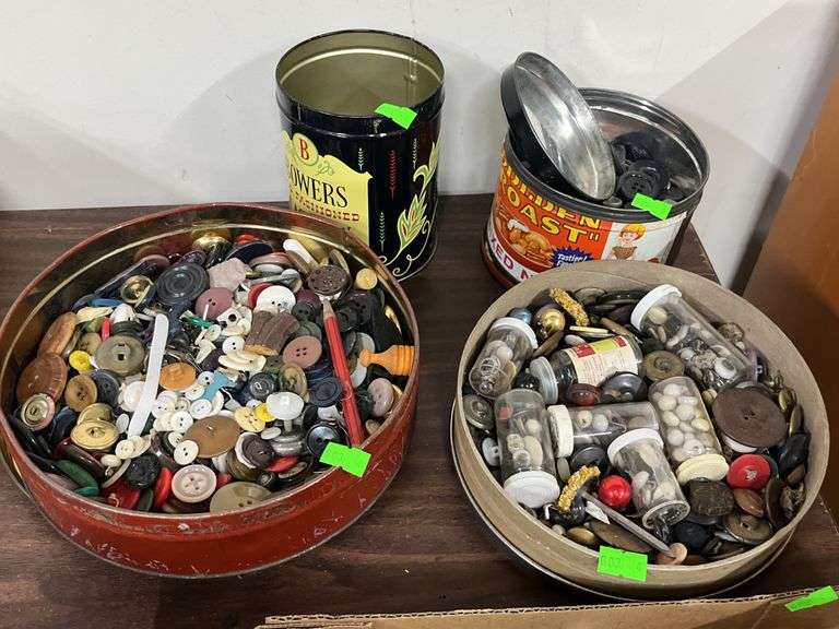 Button assortment in tins - Metzger Property Services, LLC