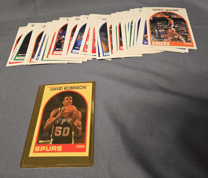 Basketball trading card assortment inc. David Robinson, Joe Dumars ...