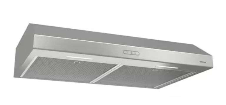 Broan-NuTone Glacier Deluxe BCDF1 36 in. 375 Max Blower CFM Convertible ...