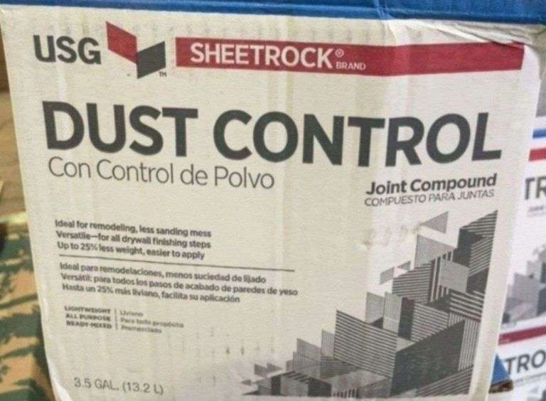 USG Sheetrock Brand 3.5 gal. Dust Control Ready-Mixed Joint Compound ...