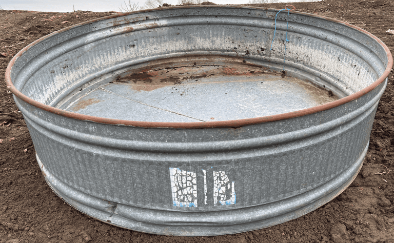 Galvanized Water Tank/Trough - Metzger Property Services, LLC
