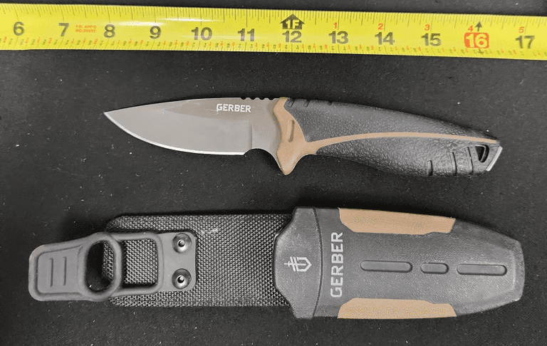 Gerber hunting knife with sheath - Metzger Property Services, LLC