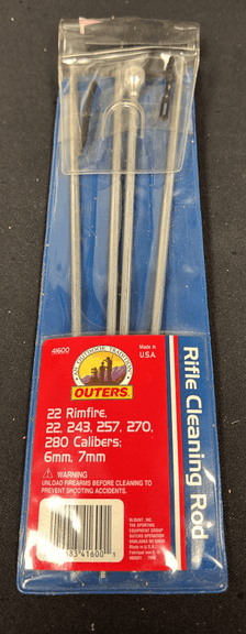Outers rifle cleaning rod 22,243,257,270,280, 6mm, 7mm - Metzger ...