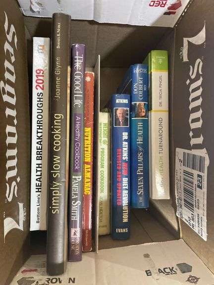 Book assortment including health & cooking books, dictionary - Metzger ...