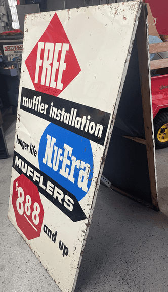 Free Muffler Installation Longer Life Nu-Era Mufflers Metal A-Frame ...