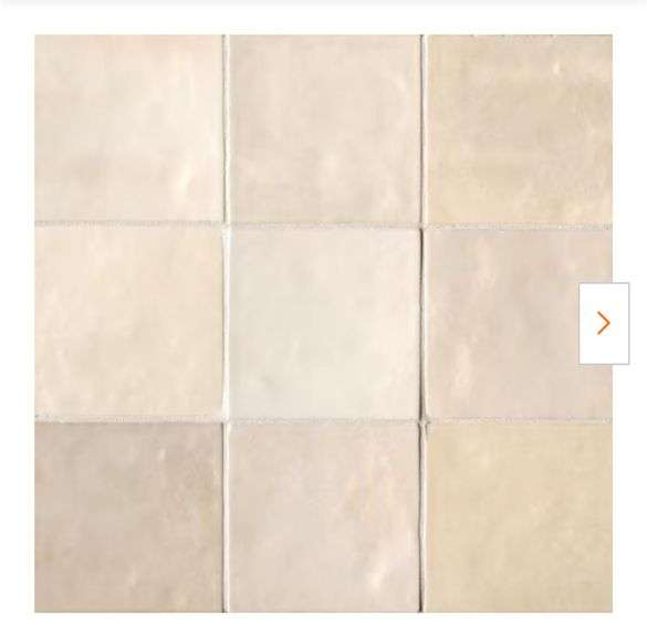 8 cases-Cloe Square Glossy Creme 5 in. x 5 in. Ceramic Wall Tile (10.83 ...