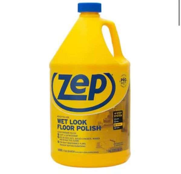 Zep Commercial Wet Look Floor Polish, 1 Gal Bottle - Metzger Property ...