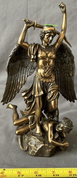 Pacific Giftware Bronze Roman figurine 10" - Metzger Property Services, LLC