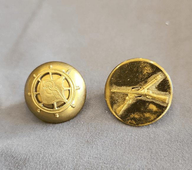 2- Military Pins including Infantry - Metzger Property Services, LLC