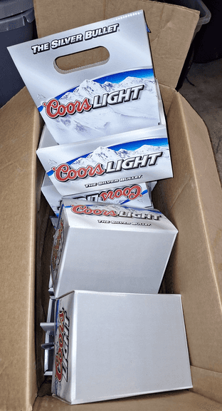 Coors Light cardboard bottle carriers - Metzger Property Services, LLC