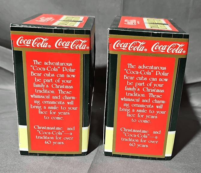 2 Coca-Cola Polar Bear Cub Collection Ornaments - Metzger Property ...
