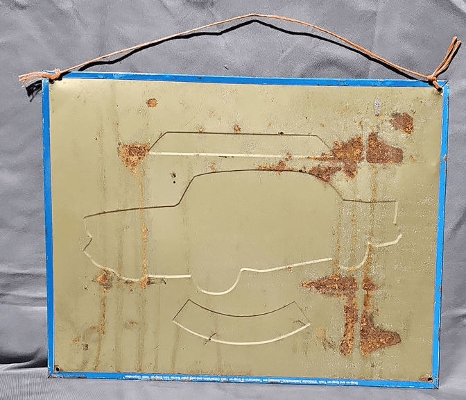 Metal one-sided Snap-On sign (cosmetic damage) 13.5”x10” - Metzger ...