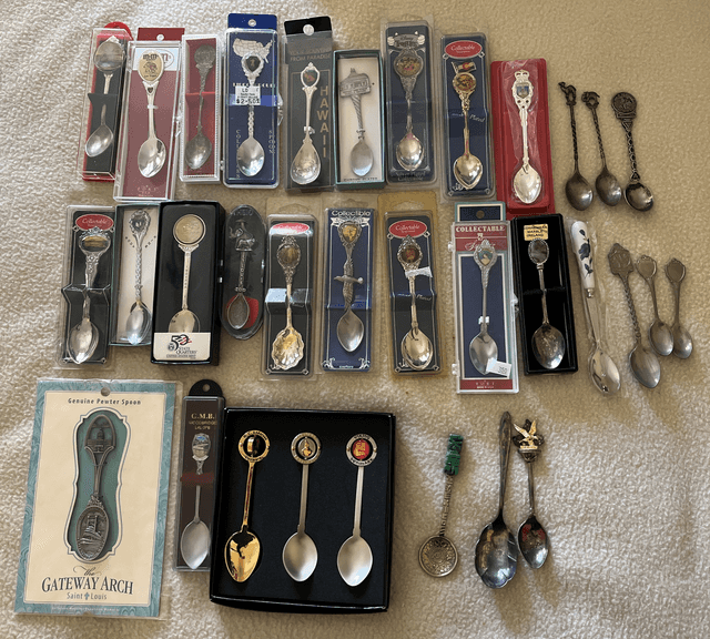 Collector spoon assortment inc. M&M and Disney - Metzger Property ...