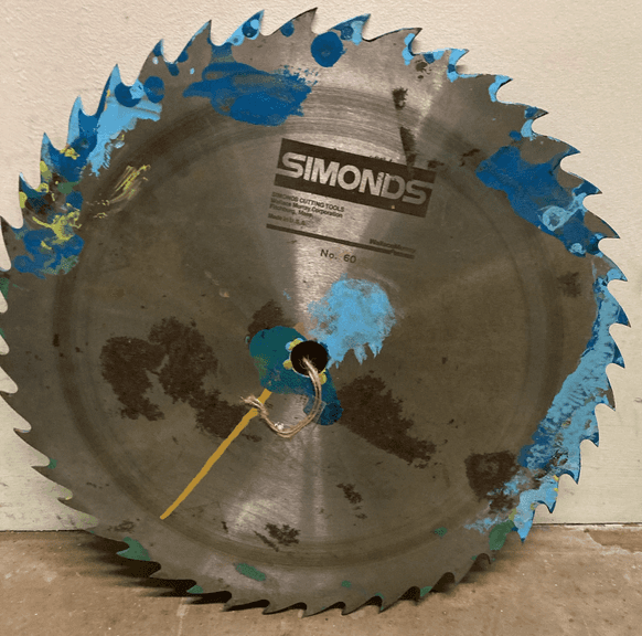 Hand Painted Saw Blades 16" - Metzger Property Services, LLC