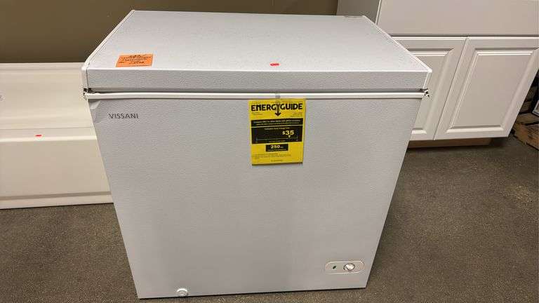 Vissani 7.0 cu. ft. Manual Defrost Chest Freezer with LED Light in ...