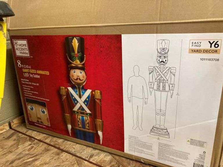 Home Accents Holiday 8 ft. Giant -Sized Animated LED Toy Soldier ...