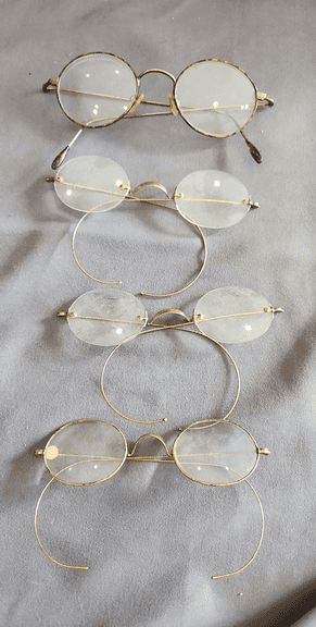 4-Eye Glasses including gold tone, antique - Metzger Property Services, LLC
