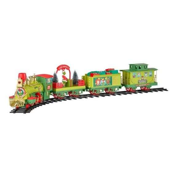36-Piece Battery Operated Grinch Holiday Express Train - Metzger ...