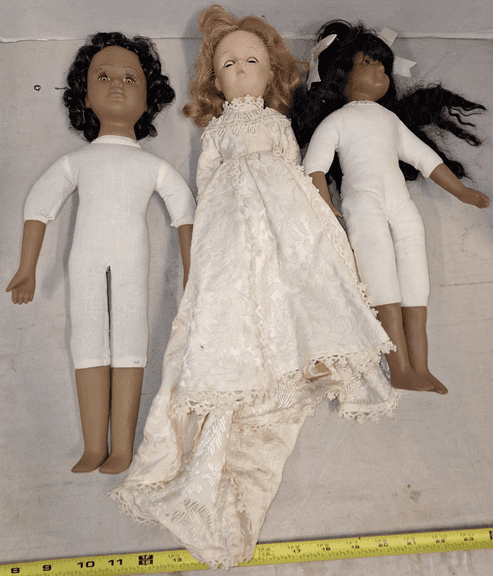 (3) Porcelain dolls - Metzger Property Services, LLC