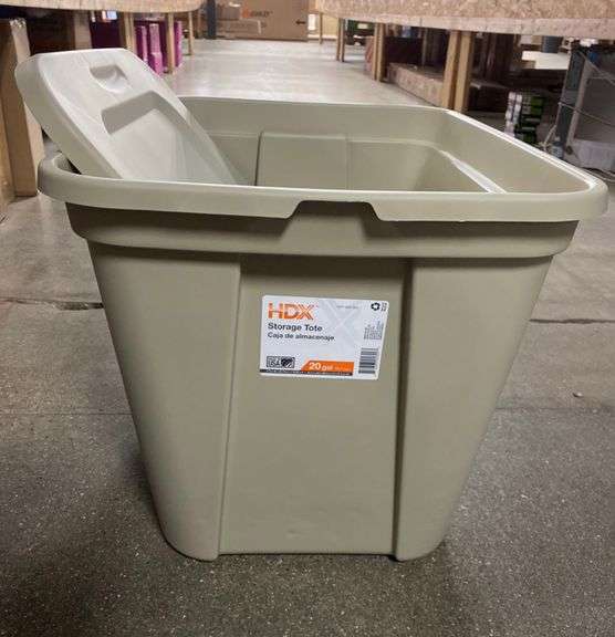 HDX 20 gal storage tote - Metzger Property Services, LLC