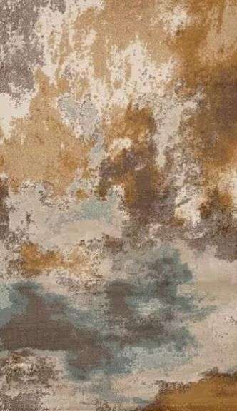 SUPERIOR Pixie Camel 8 ft. x 10 ft. Modern Color Abstract Indoor Area ...