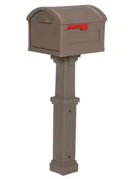 Architectural Mailboxes Grand Haven Mocha, Extra Large, Plastic ...