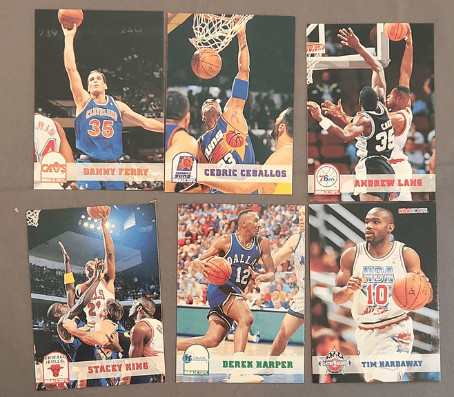Large Assortment of Basketball Cards including Skybox NBA Hoops ...