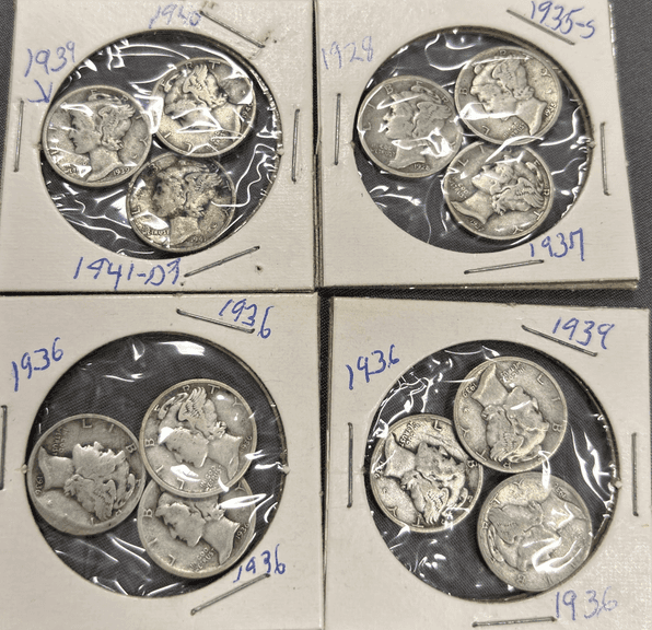 12- Mercury Dimes (1928-1941) - Metzger Property Services, LLC