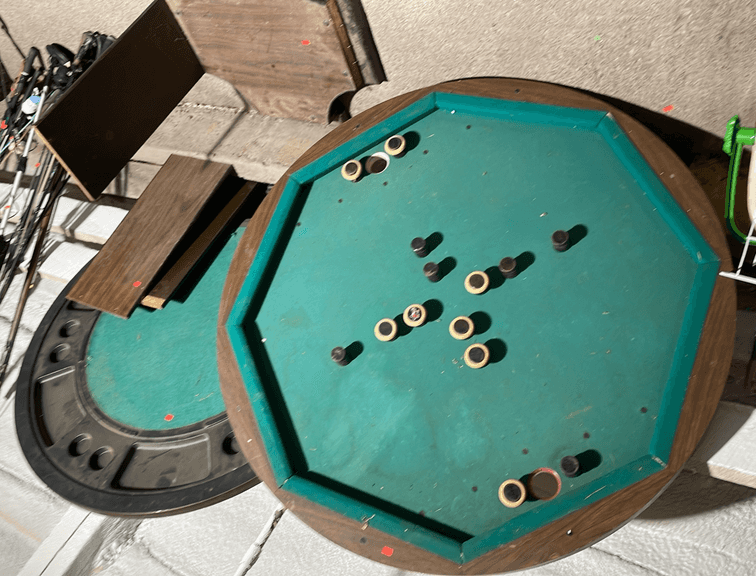 (2) Bumper pool tables 47” - Metzger Property Services, LLC