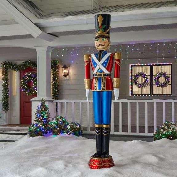 Home Accents Holiday 8 Ft. Giant -Sized Animated LED Toy Soldier ...