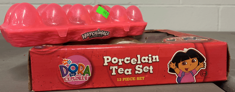 Dora the Explorer Porcelain Tea Set & Hatchimals - Metzger Property ...